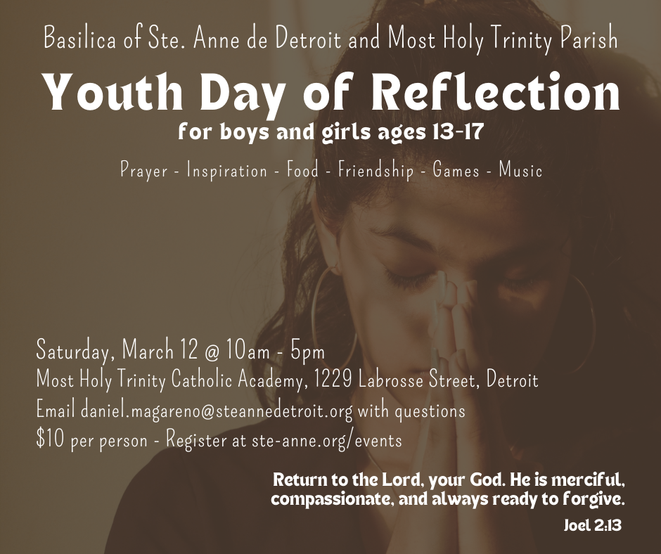 youth day of reflection 2022 - Sainte Anne de Detroit