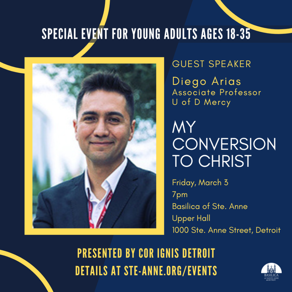 Diego Arias flyer - Sainte Anne de Detroit